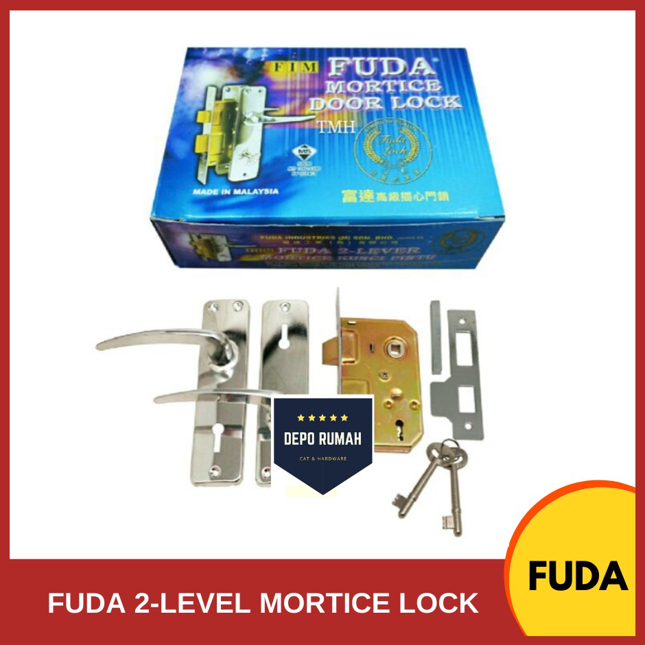 FUDA 2-LEVEL & 3-LEVEL MORTICE DOOR LOCK MORTISE DOOR LEVEL HANDLE LOCK ...