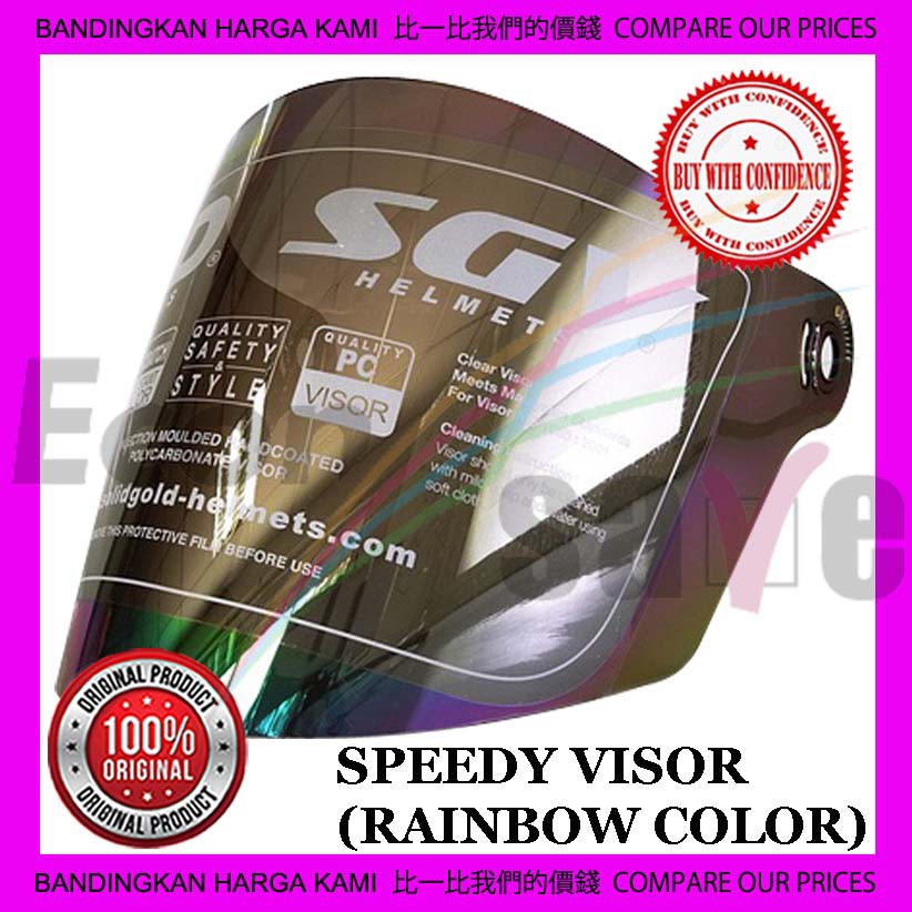 SGV TAJAM / SGV SHARP / SGV CHAMPION / LTD SPEEDY HELMET VISOR 100% ...