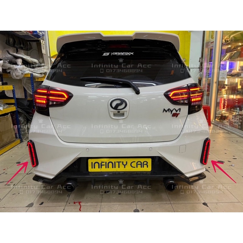 Perodua Myvi Facelift 2022 Led Rear Bumper Reflector Light Lamp ...