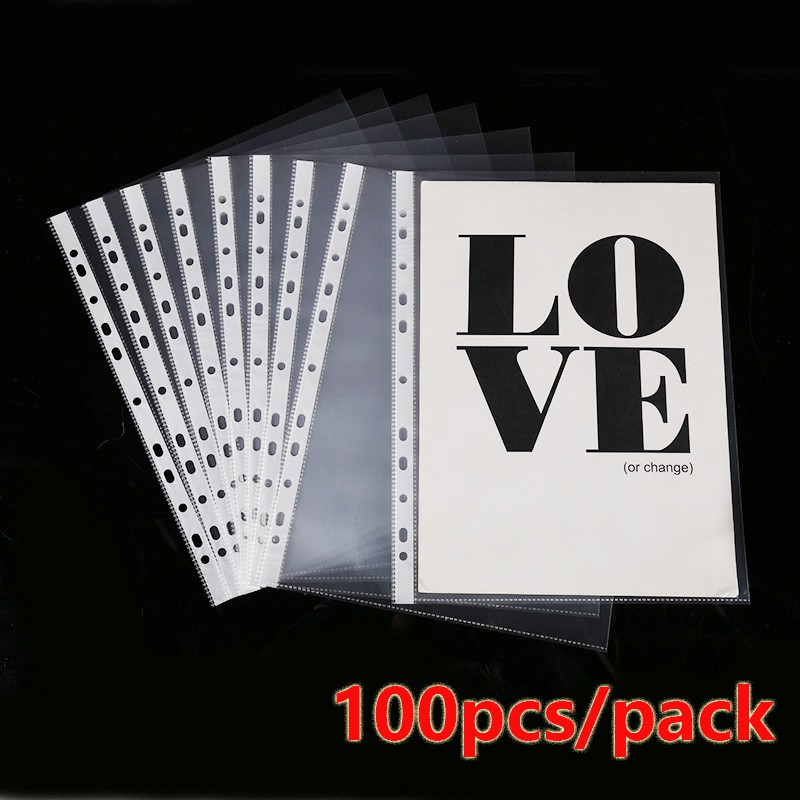 100pcs Transparent A4 Paper Folder/File | Shopee Malaysia