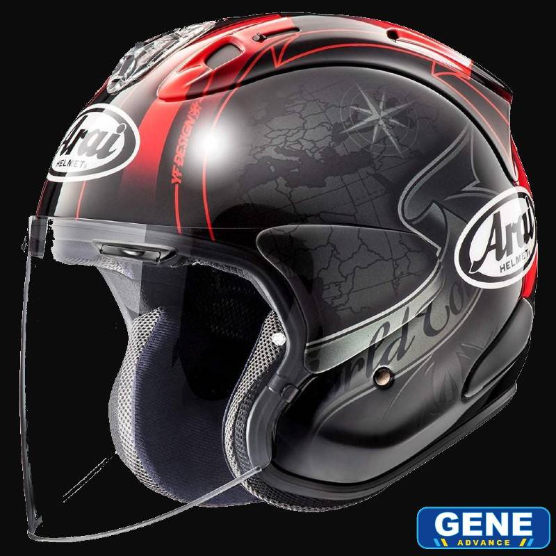 ARAI VZ RAM Harada Tour Black Open Face Jet Helmet 100% Original From Authorized Dealer | Shopee ...