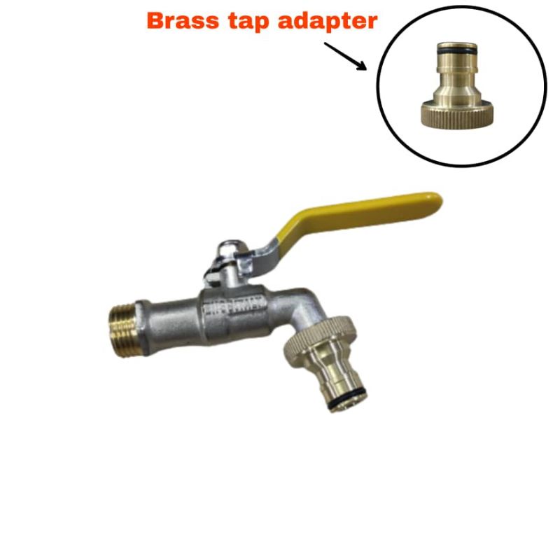 Elise Brass Tap Hose Adapter Bib Tap With Copper Thread Kepala Paip Air ...