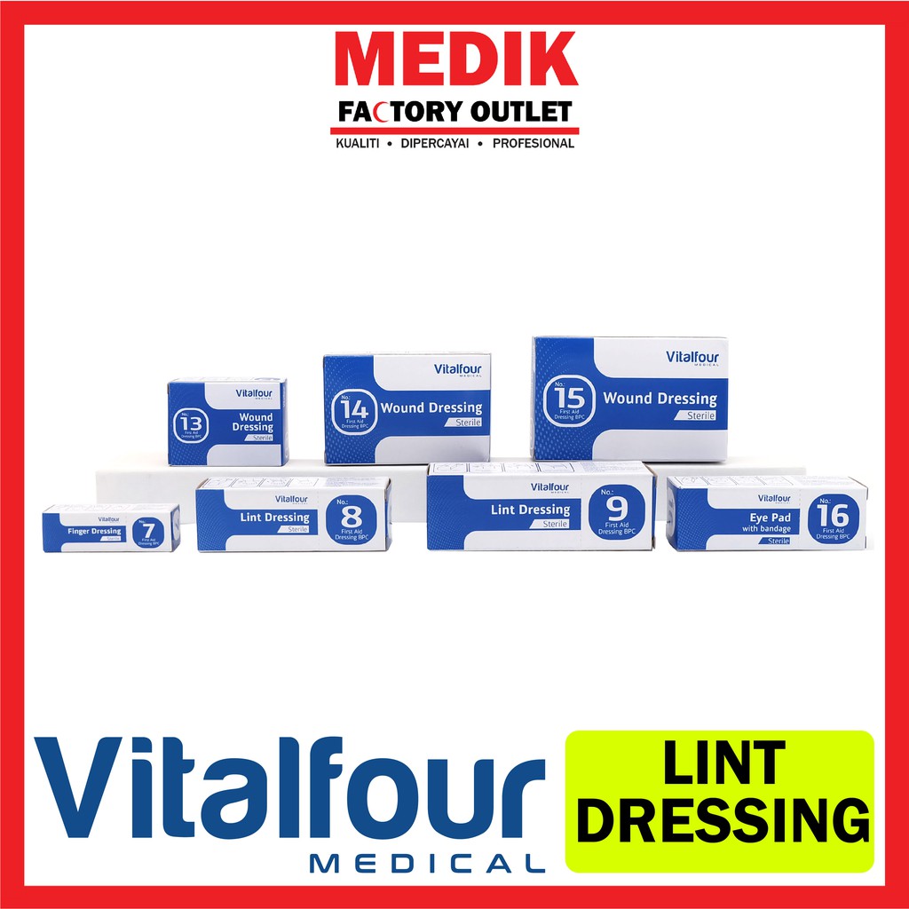 Sterile Lint Dressing No 7/8/9/13/14/15/16 | Shopee Malaysia