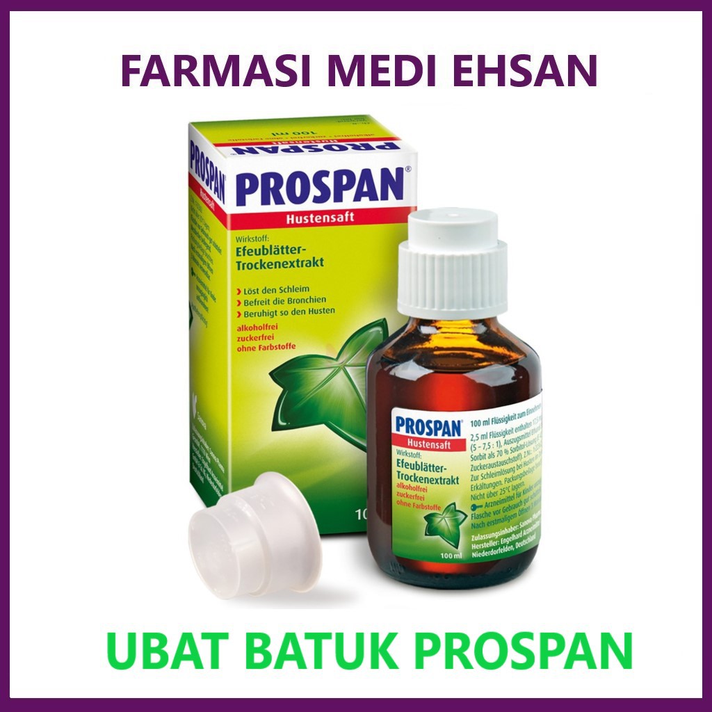 Ubat Batuk Prospan (Cough Syrup) 100ml [EXP : 1/2023] | Shopee Malaysia
