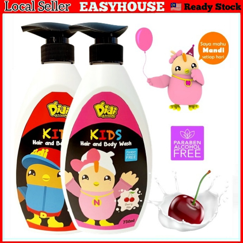 🔥Didi & Friends🔥 Kids Hair & Body Wash Head to Toe, Mandian Shampoo ...