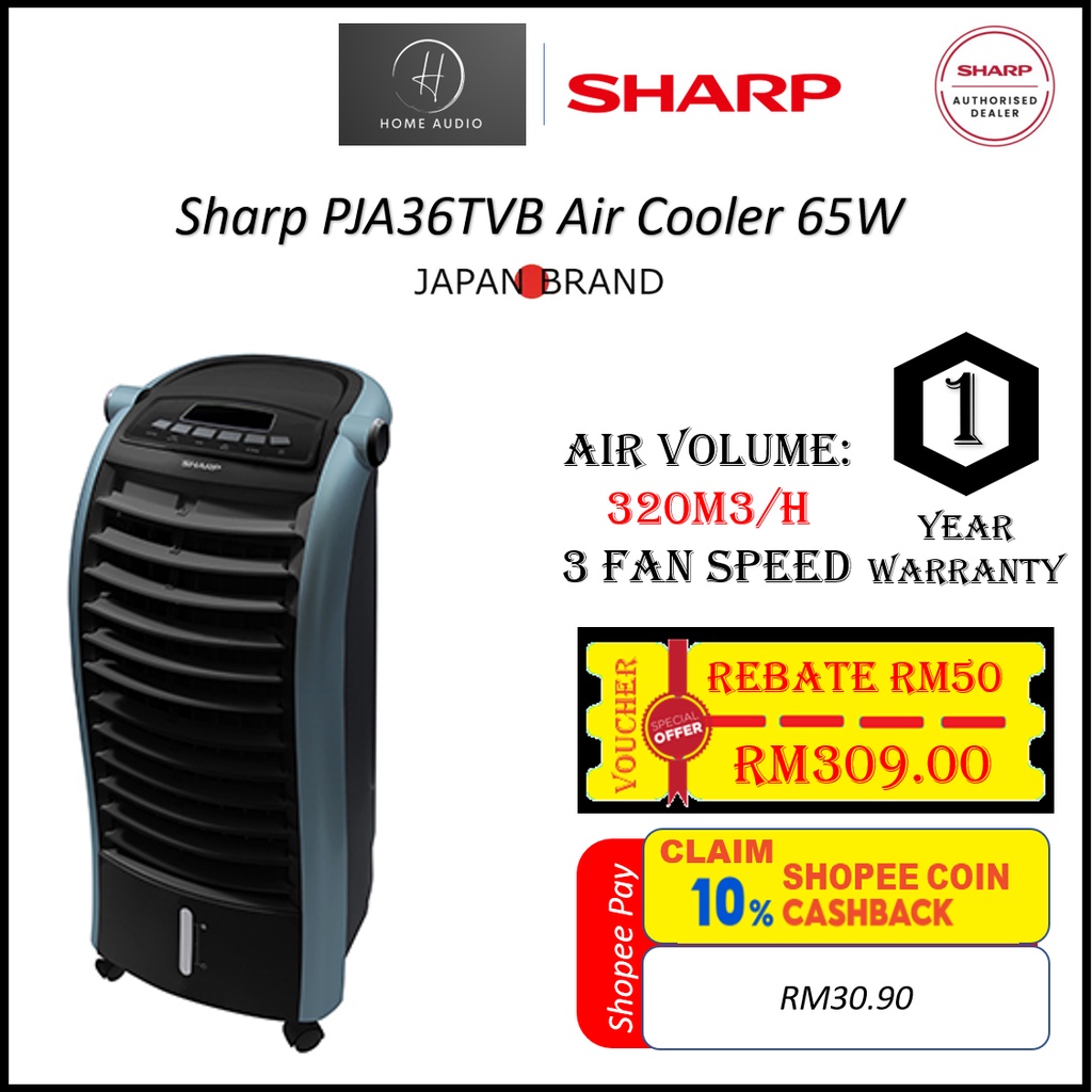 Sharp Air Cooler 6L PJA36TVB with Remote Control | Shopee Malaysia