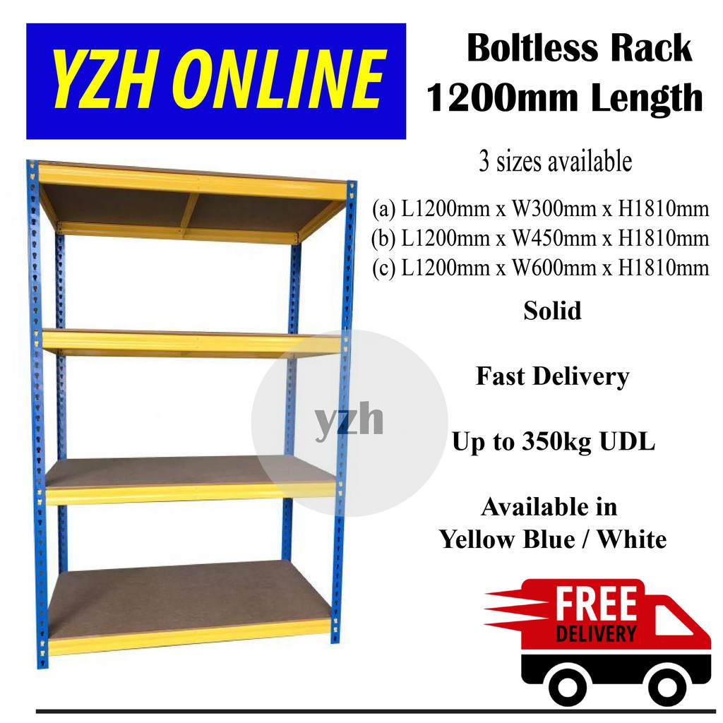 YZH Boltless Rack 1200mm length DIY Rack / Metal Rack / Steel Rack ...