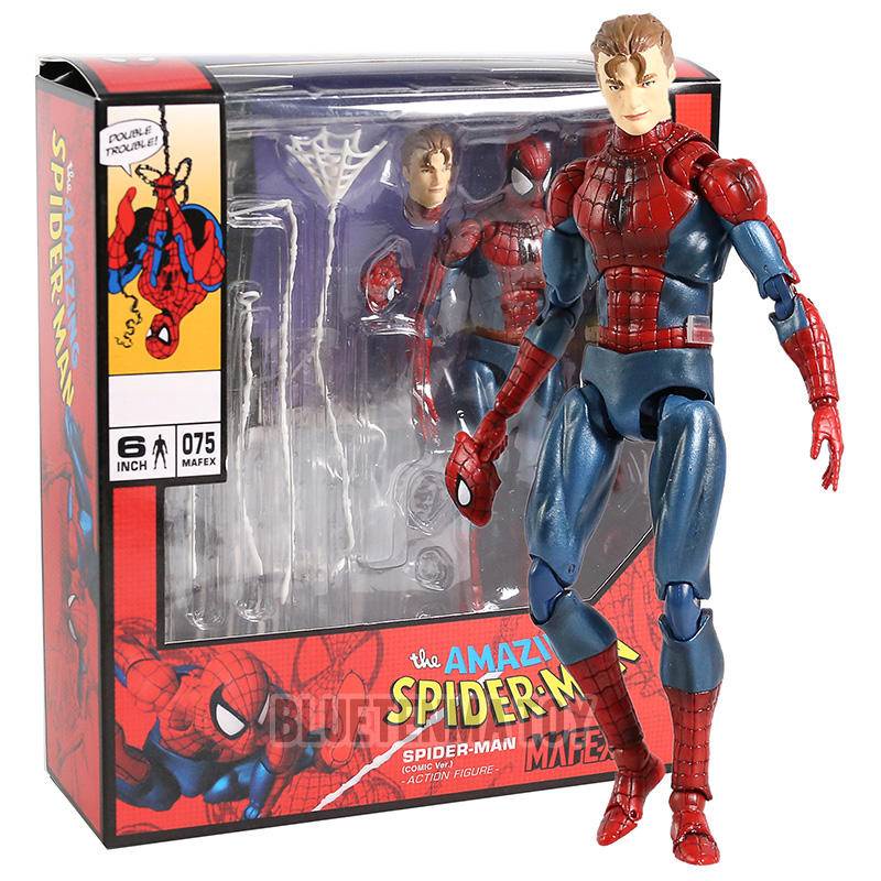 Marvel Mafex 075 Avengers Spiderman MAF075 The Amazing Spider Man PVC ...