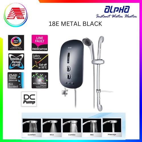 Alpha Smart 18i Plus Rain Shower Water Heater Inverter DC Pump | Shopee Malaysia