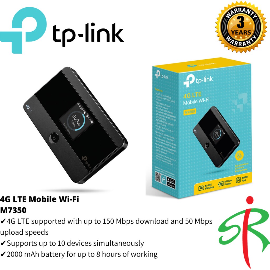 TP-LINK 4G LTE MiFi Portable Wireless WiFi Direct SIM Modem Router ...