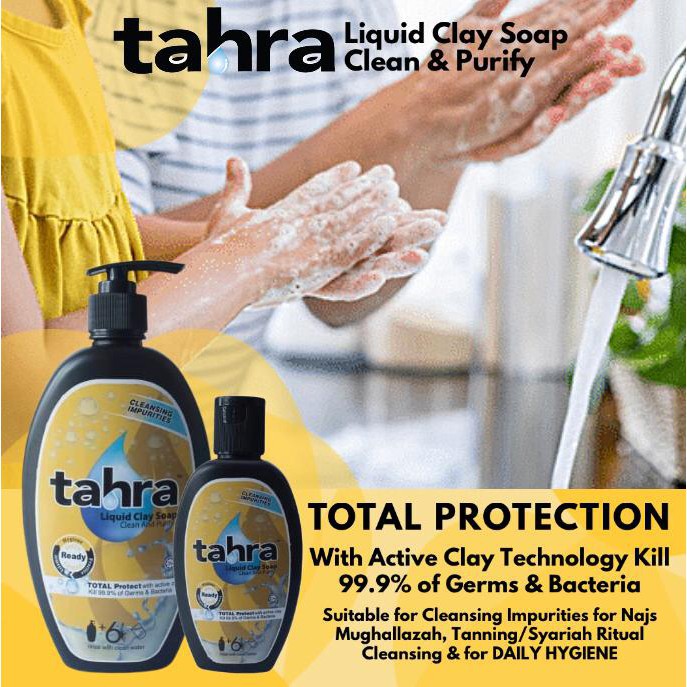 [READY STOCK] Tahra Liquid Clay Soap 100ml (Tahra Sabun Tanah Liat ...