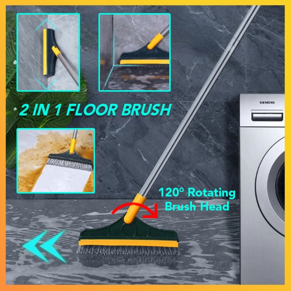 2 In 1 Penyapu Lantai Alatan Sapu Berus Rumah Floor Cleaning Magic ...