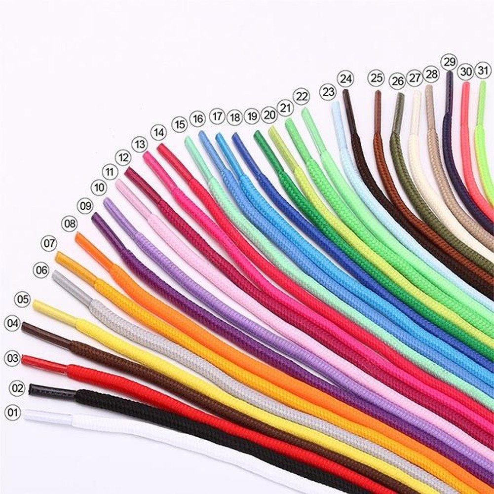 Unisex Rope Multi Color Waxed Round Cord Dress Shoe Laces | Shopee Malaysia