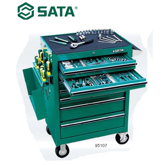 SATA 298pc 7 Drawer Tool Trolley Set - 95107P-15-A | Shopee Malaysia