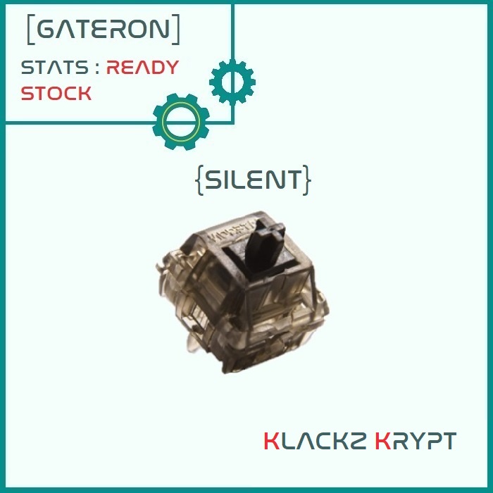 Gateron INK SILENT BLACK V2 Switch [Silent Linear] | Shopee Malaysia