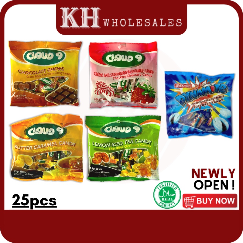 [25pcs x 2.5g] Jack n Jill Dynamite Candy Gula Gula Dynamite Cloud 9 ...