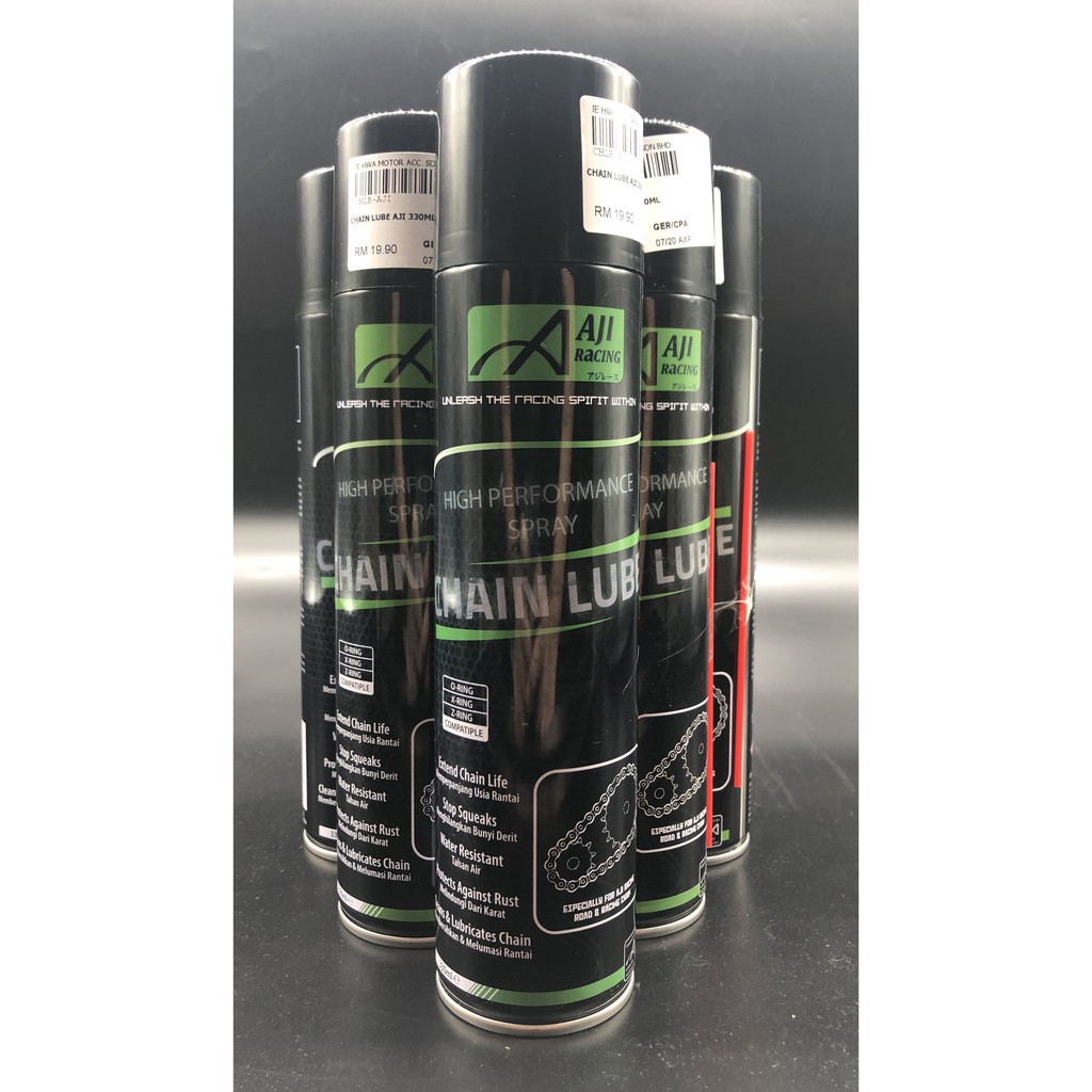 AJI RACING CHAIN LUBE SPRAY 330ML 💯% ORIGINAL MINYAK RANTAI AJI RACING ...