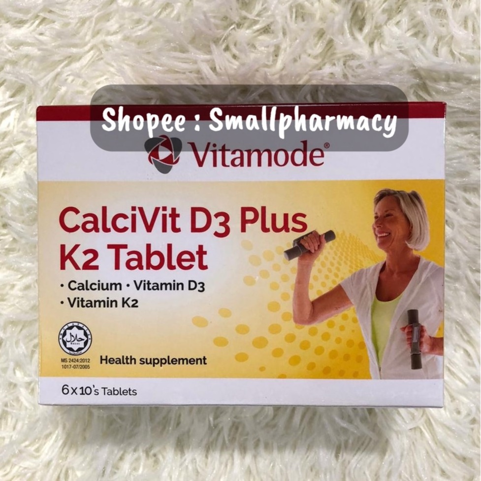Vitamode CalciVit D3 Plus K2 Tablets 60s 403564 ( Calcium, Vitamin D3 ...
