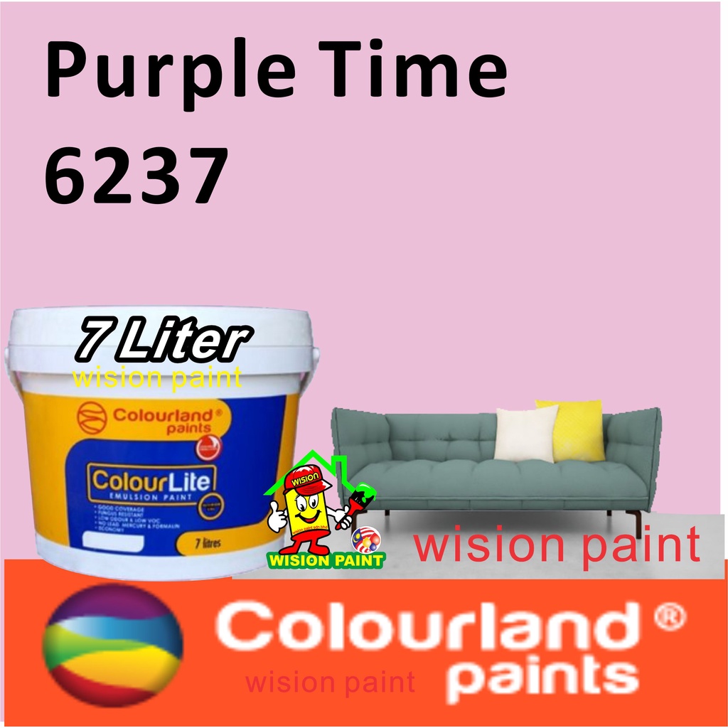 6237 purple time *📌📌* ( 7L ColourLite ) Colourland Paint Interior ...