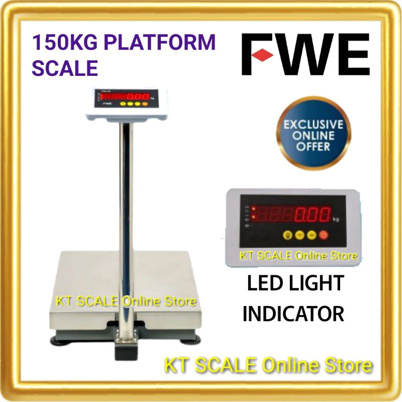 (SIRIM PATTERN APPROVAL) FWE DIGITAL PLATFORM SCALE 150KG / 300KG TCS ...