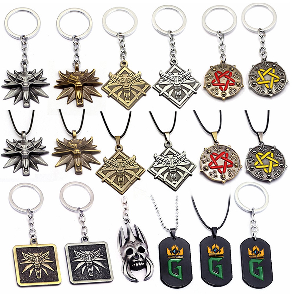 Game Witcher Wild Hunting Pure Alloy Wolf Head Keychain | Shopee Malaysia