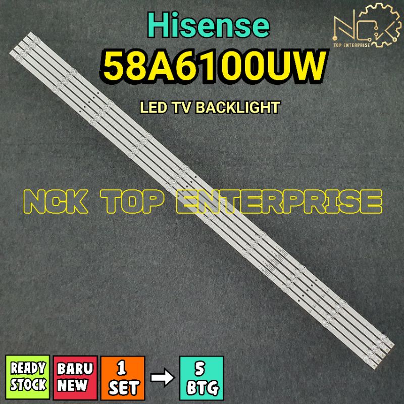 Hisense 58A6100UW LED TV BACKLIGHT NEW / BARU 58A6100 | Shopee Malaysia