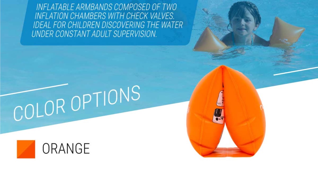 Decathlon Swimming Floaties Armband Kids (11-30 Kg Support) - Nabaiji ...