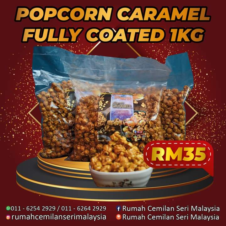 Popcorn Caramel Panggung Wayang Fully Coated (1KG) | Shopee Malaysia
