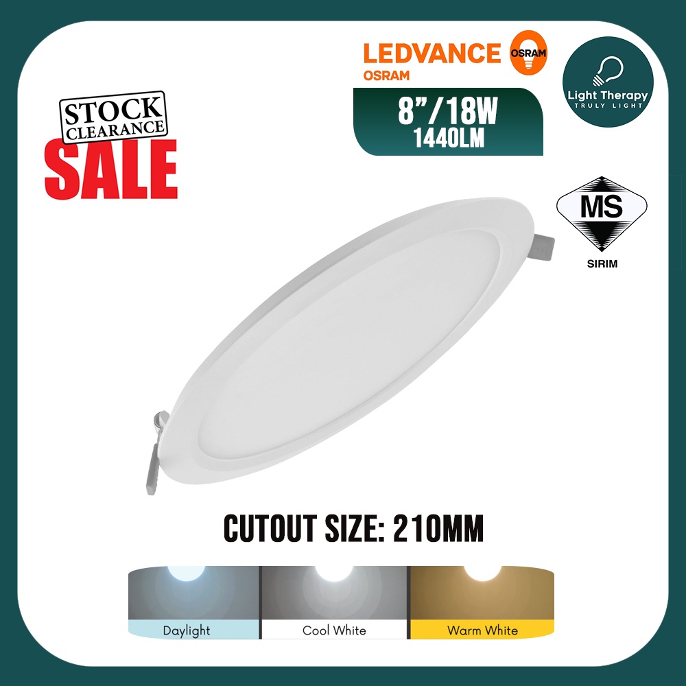 5inch/6inch Ledvance Osram LED Downlight Lampu Siling Plaster Recessed ...