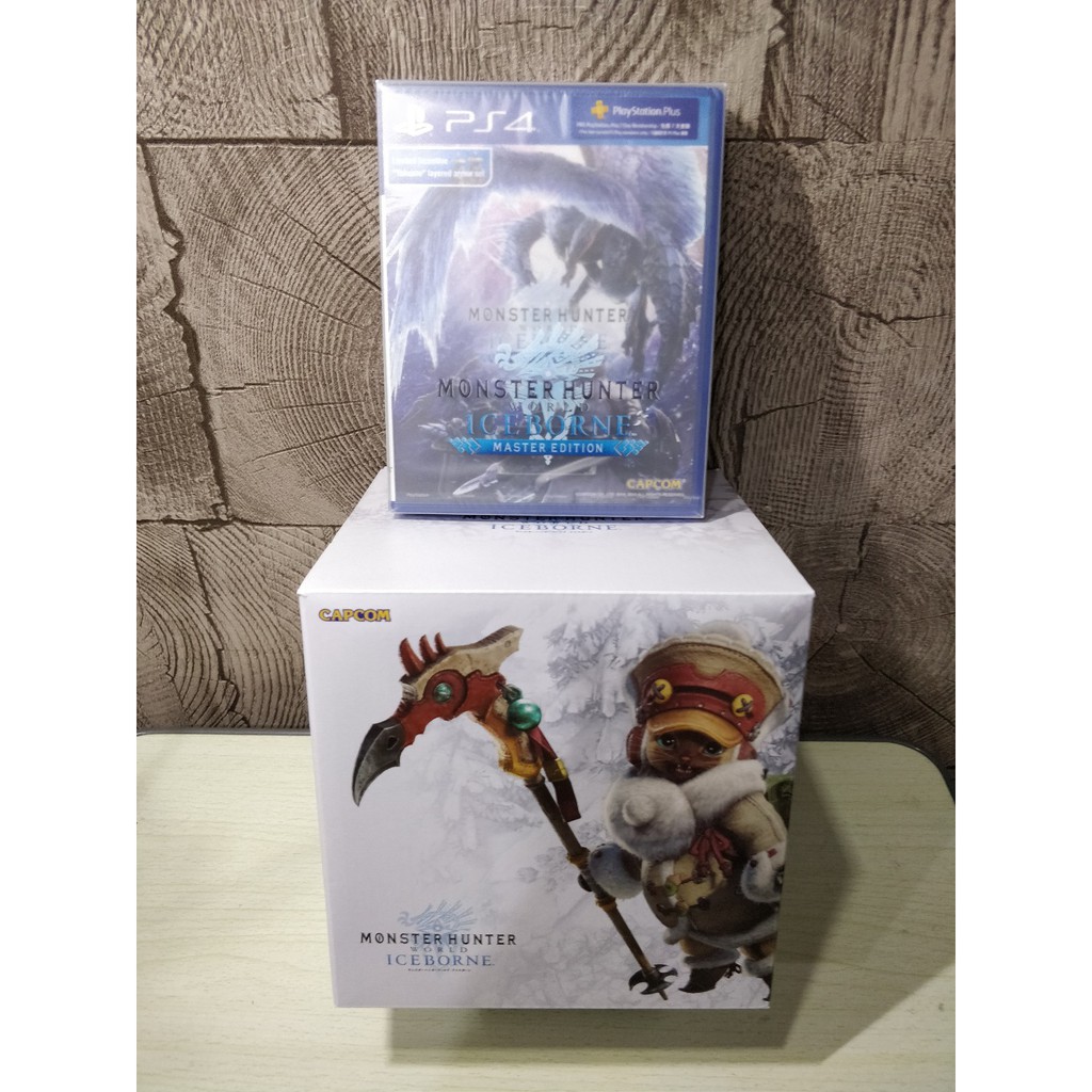 PS4 Monster Hunter World Iceborne Master Edition + Palico Statue ...