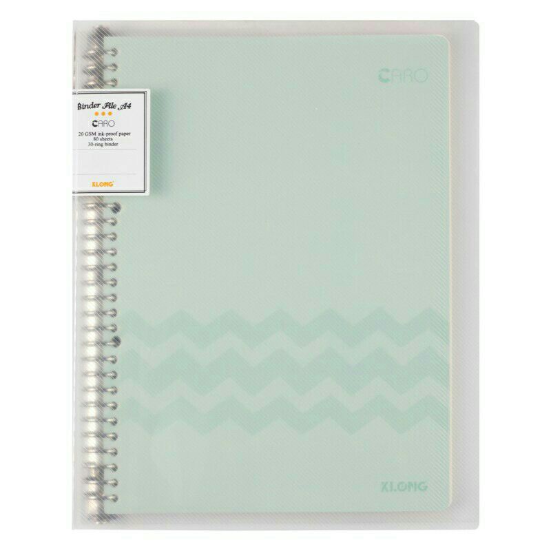 A4 iron shackle book 80 sheets Caro 30 pin holes Klong, easy-to-fill ...