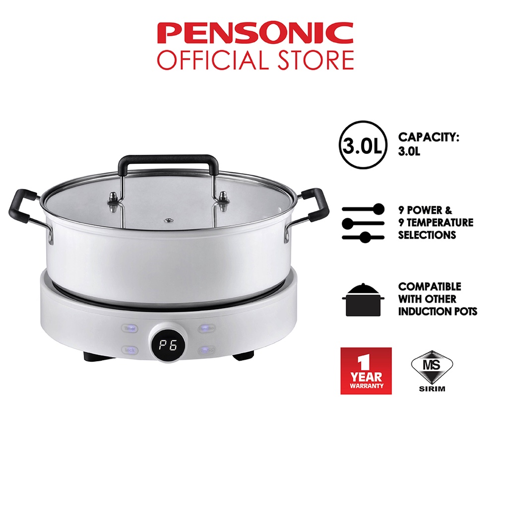 [ Online Exclusive ] Pensonic Induction Cooker Free Pot (3L) | PIC ...