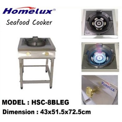 HOMELUX Stainless Steel (8B) High Pressure Seafood Standing Cooker ...