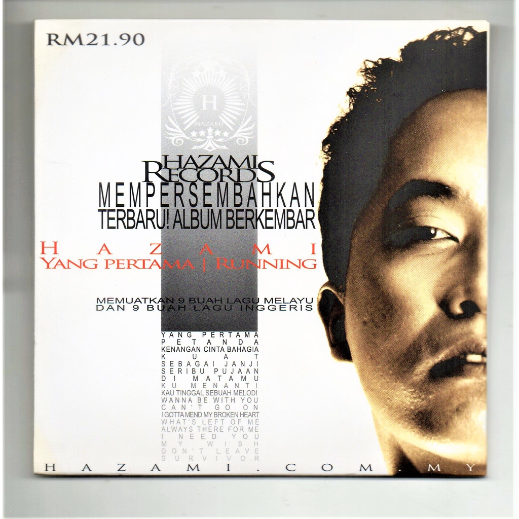 Hazami - Yang Pertama / Running ( Digipack CD + Album Bonus ) | Shopee ...