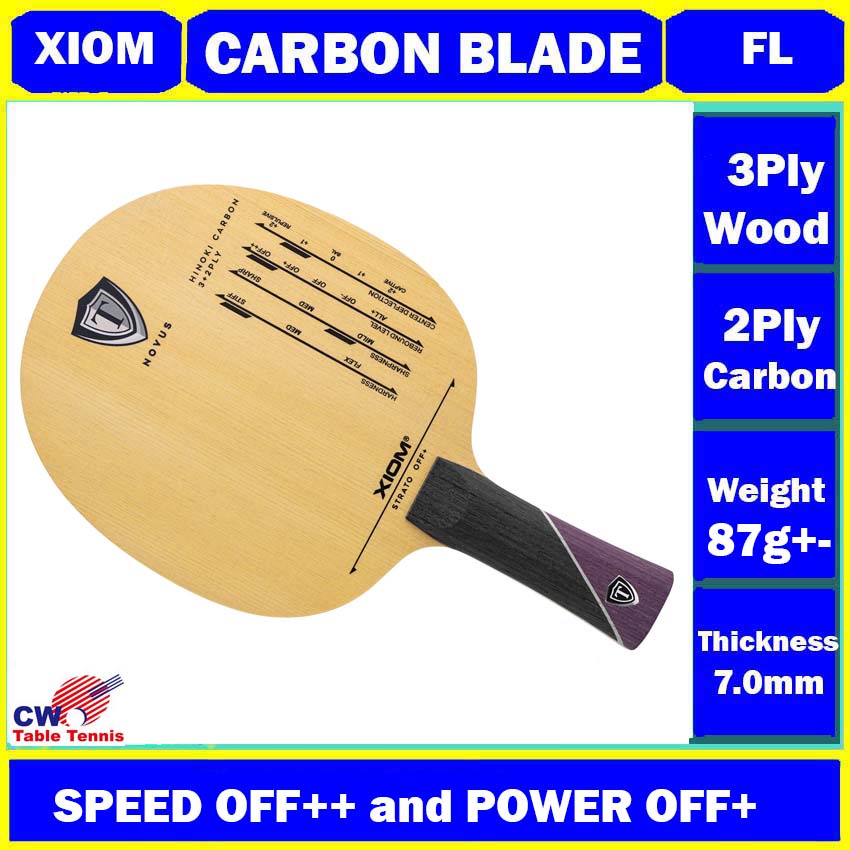 XIOM Novus STRATO CARBON TABLE TENNIS BLADE PING PONG RACKET (READY STOCK) | Shopee Malaysia