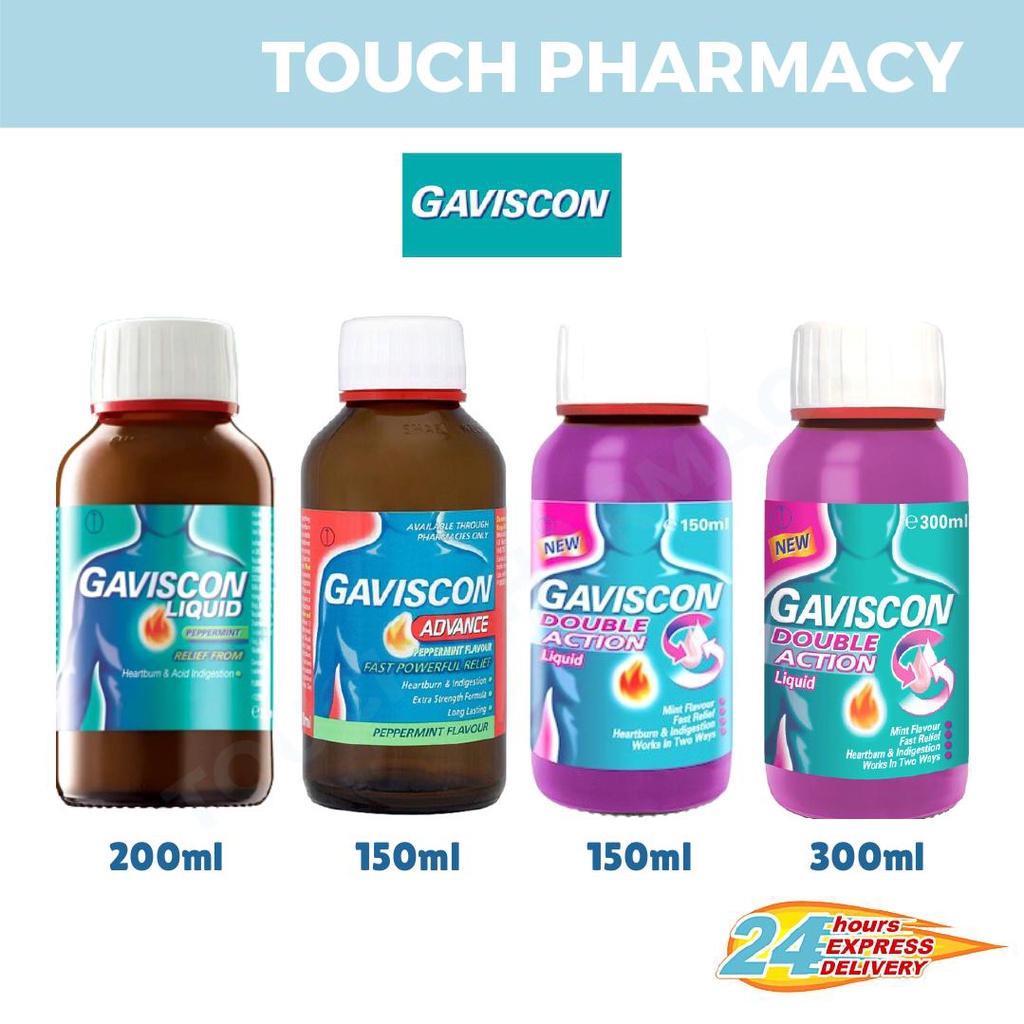 GAVISCON Liquid ( Liquid 200ml / Advance Liquid 150ml / Double Action ...