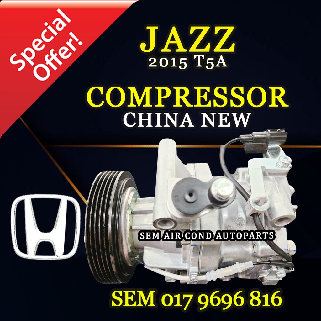 HONDA JAZZ T5A 2015-2020 YEAR CHINA NEW COMPRESSOR/ KOMPRESOR (CAR ...