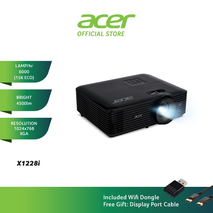 Acer X1228i XGA 4500 ANSI Lumens Projector | Shopee Malaysia