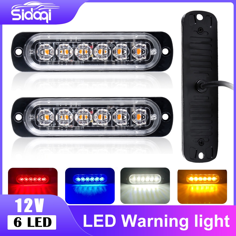 1piece Truck Warning Light 12V 6 LED Side Marker Light Warning Car Bus ...