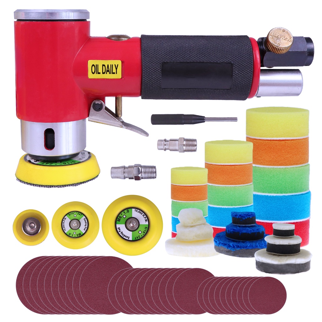 Pneumatic Polisher Orbital Sander Machine 1" 2'' 3'' Dual Actions Air ...