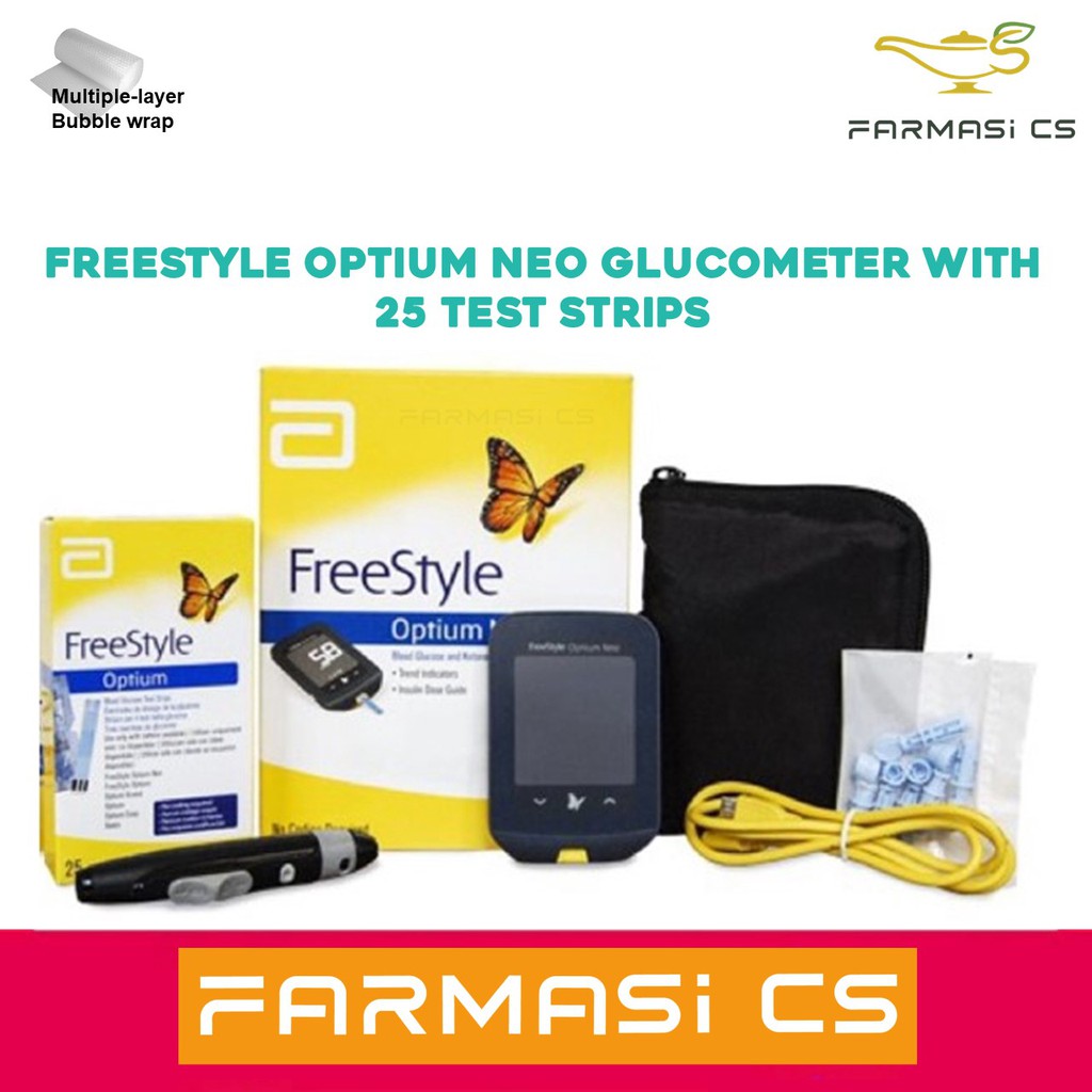 PROMO Abbott FreeStyle Optium Neo Glucometer with 25 test strips ...