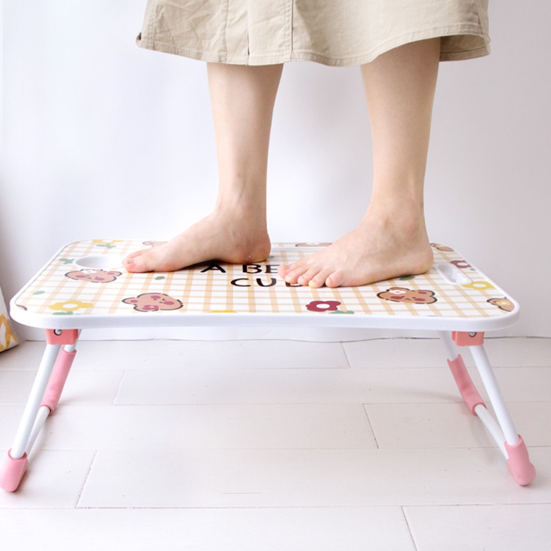 Small Table on The Bed Folding Computer Small Table In The Dormitory ...
