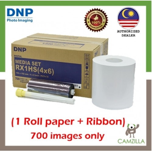 [ Ready Stock] DNP 4 X 6" 4x6 4R 6R MEDIA SET FOR DS-RX1HS & RX1 PRINTERS -( 1 ROLL / 2 ROLLS【1 ...