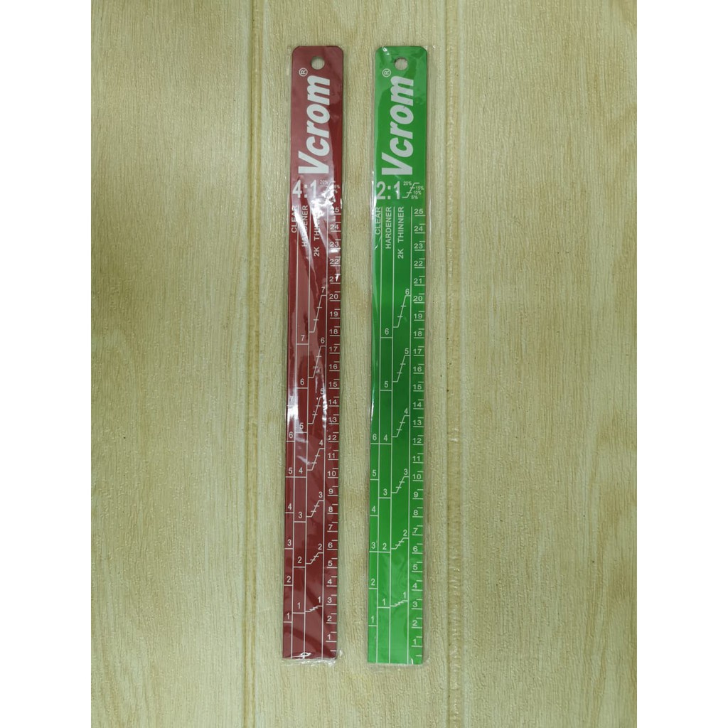 Mixing Ruler (Vcrom) / Car Paint Measuring Calibration / Pembaris Ukur ...