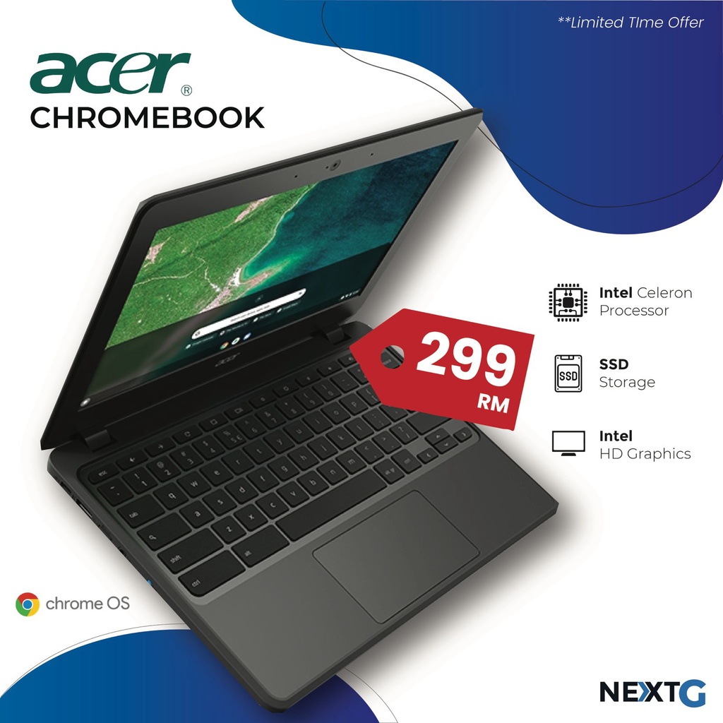 Acer Chromebook C720/C740 12" Screen, Intel Celeron 2955U Dual-Core 4GB ...