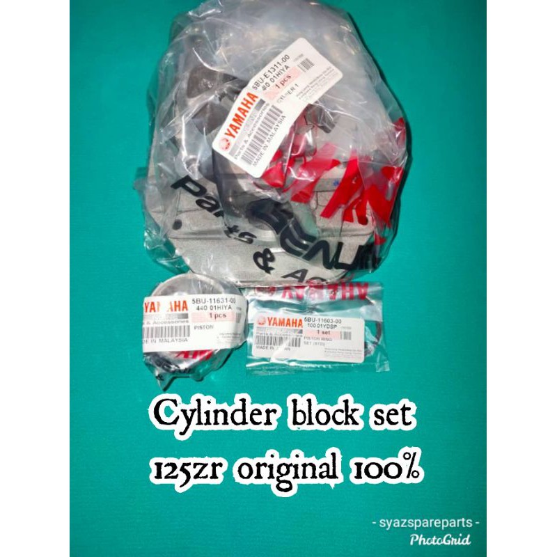 Block complete + rim + piston 00 standrt 125zr original 100% | Shopee ...