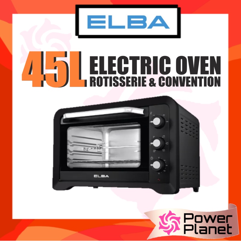 Elba 45L Electric Oven EEO-G4529(BK) 2000W 6 Heating EEOG4529BK ...
