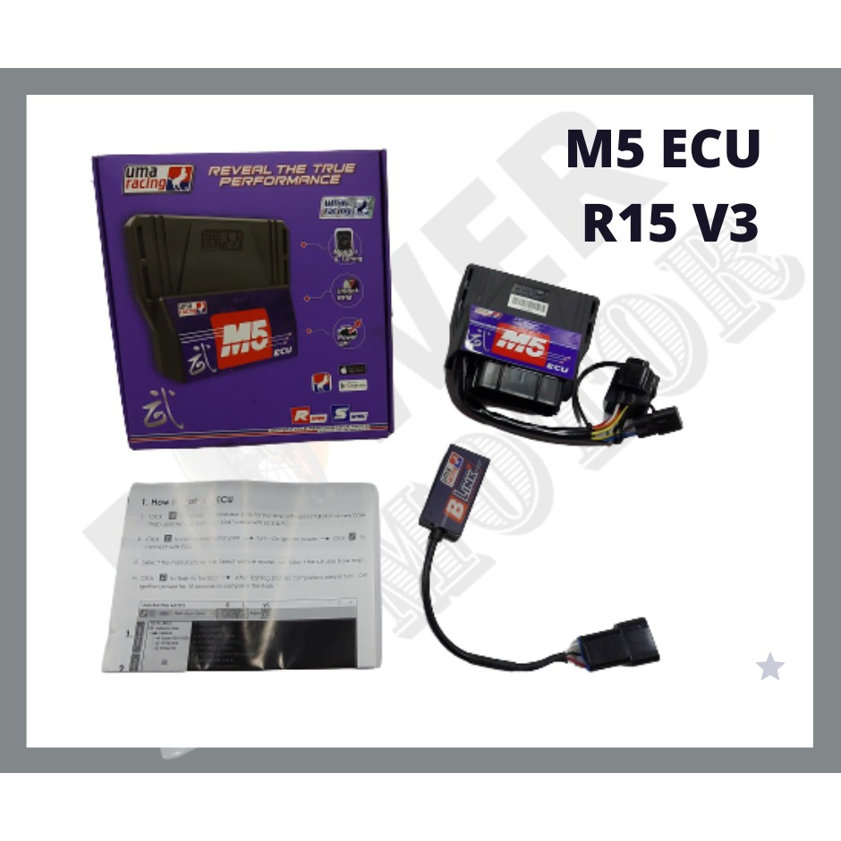 UMA RACING M5 ECU R15 V3 / NVX / AEROX 155 WITH CONVERSION BOX / RS150 ...