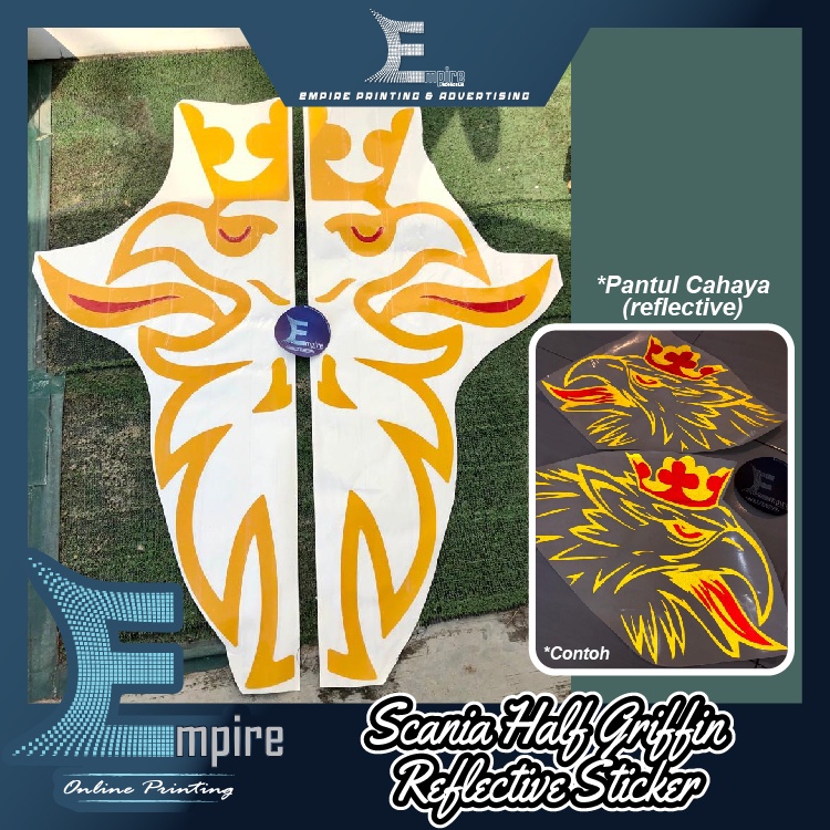 💥 NEW 💥 Scania Half Griffin Reflect Sticker | Lori Truck | Sticker ...