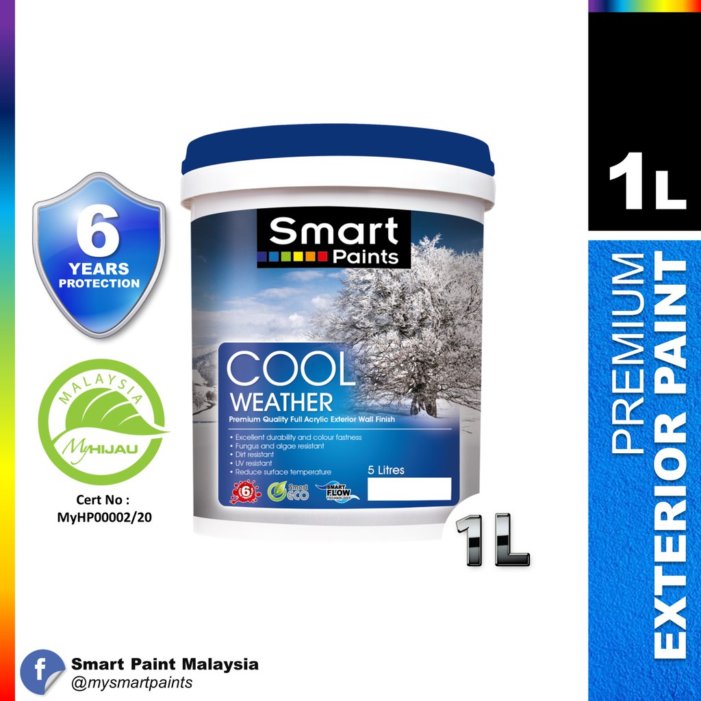 Smart Paints Cool Weather (1L) | Shopee Malaysia